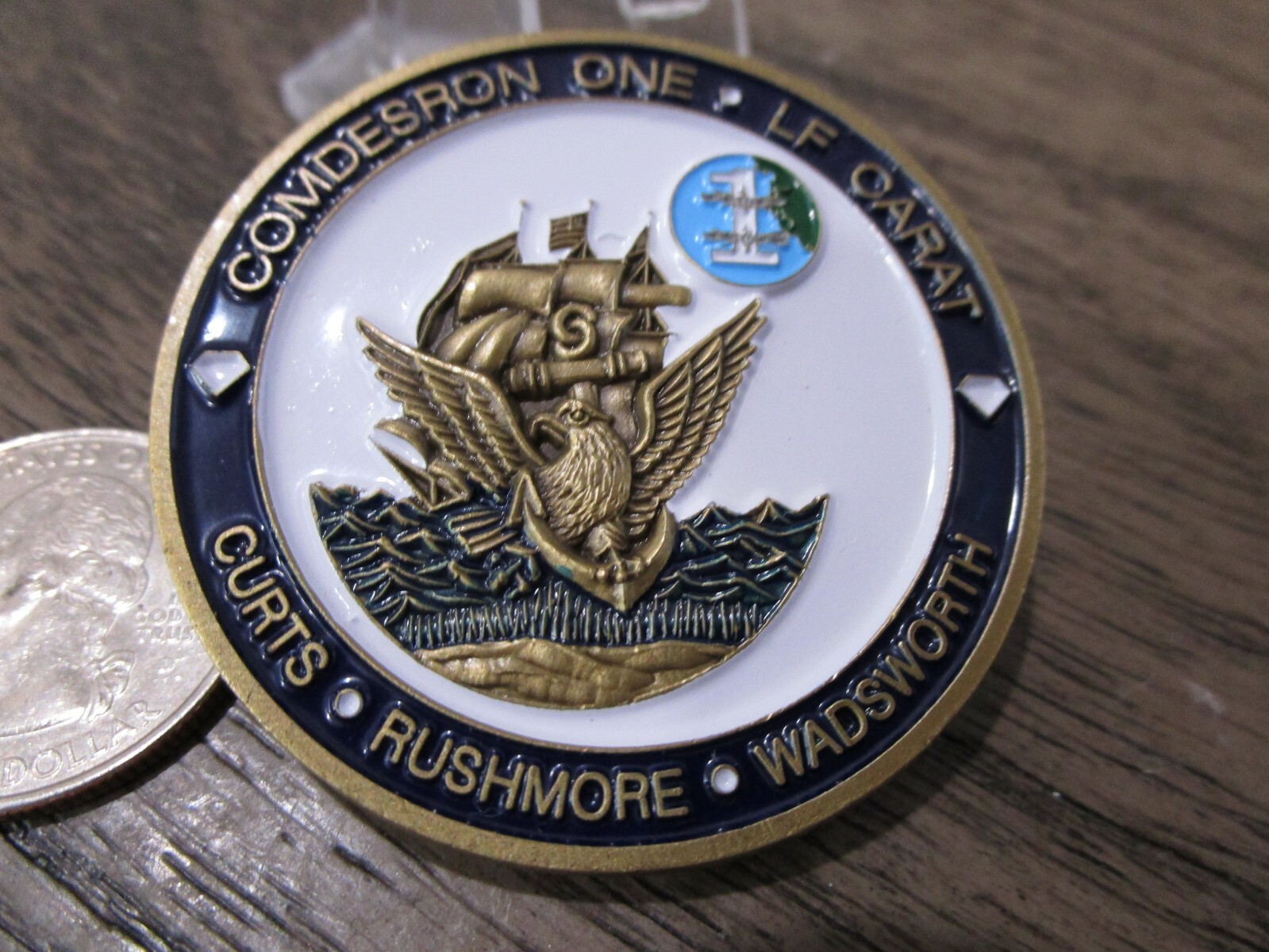 COMDESRON Destroyer Squadron 1 USN LF CARAT Challenge Coin #828H | eBay