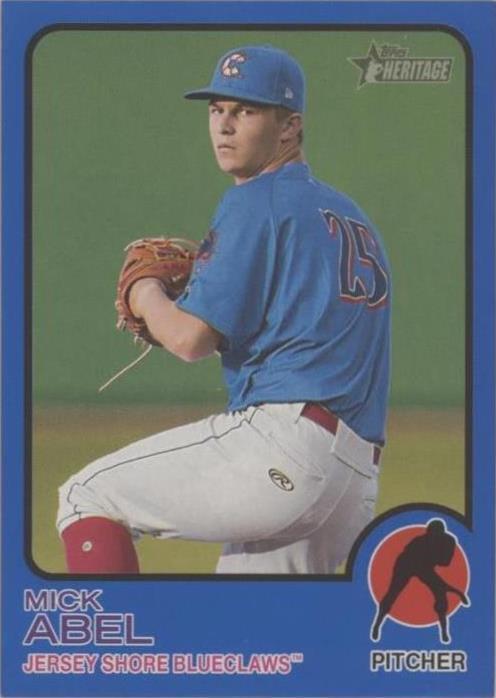 2022 Topps Heritage Minor League Edition - Mick Abel #173 Blue Border ...
