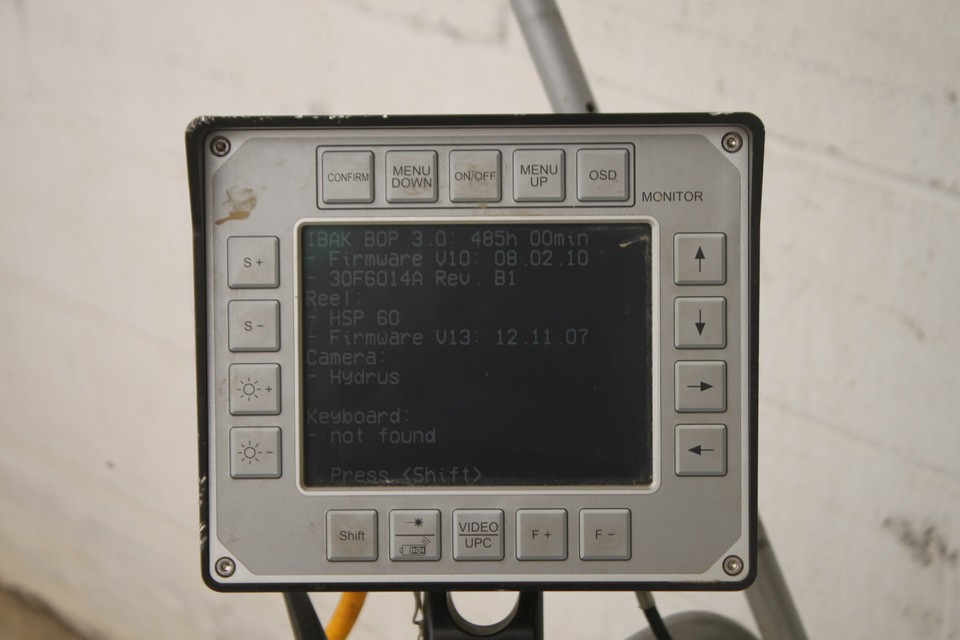 IBAK BOP 3 Sewer Pipe Inspection Camera Display Panel & HSP60 Hose Reel ...