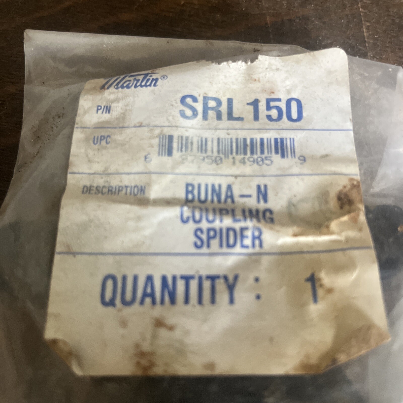 Martin SRL150 Spider Buna-n Rubber Inch 6 Teeth for sale online | eBay