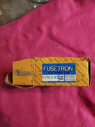 Bussman Fusetron FRN-R-45 Dual Element Time Delay Fuses 250 Volt Lot of ...