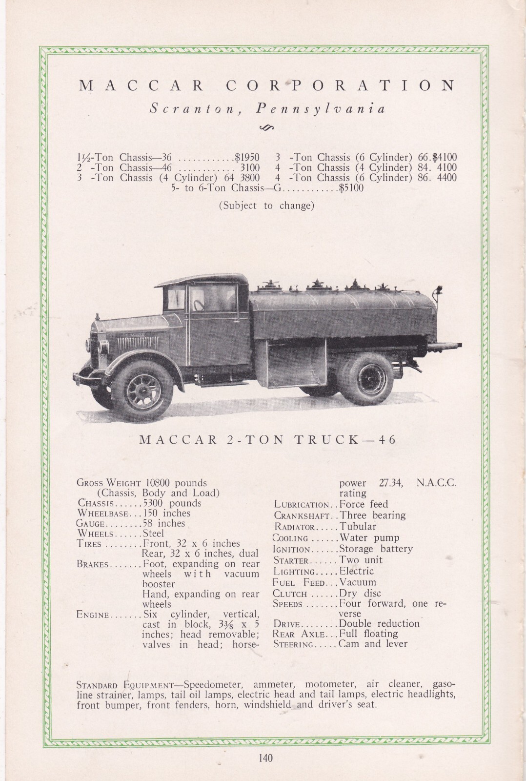 MACCAR/MACK TRUCK ADS FROM HANDBOOK OF AUTOMOBILES FREE SHIP IN U S | eBay