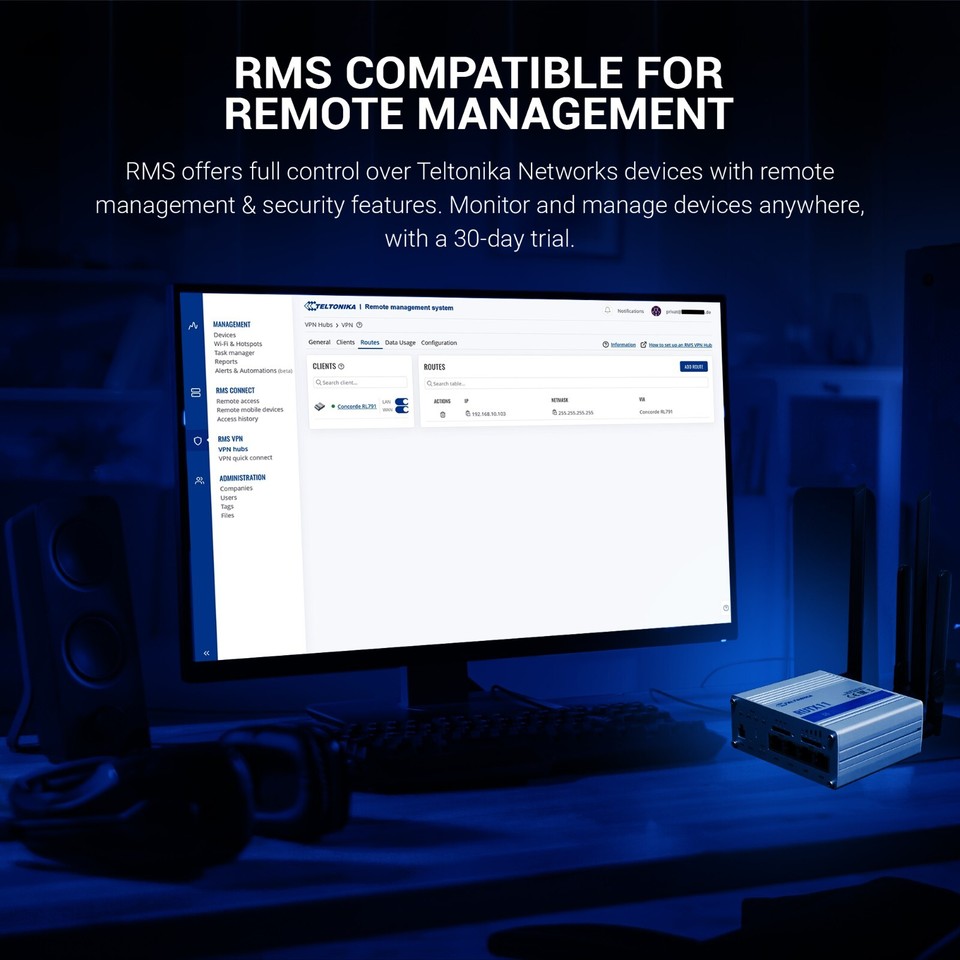 Teltonika RUTX11 LTE Wifi Cellular Router - 4G LTE (CAT6 ...