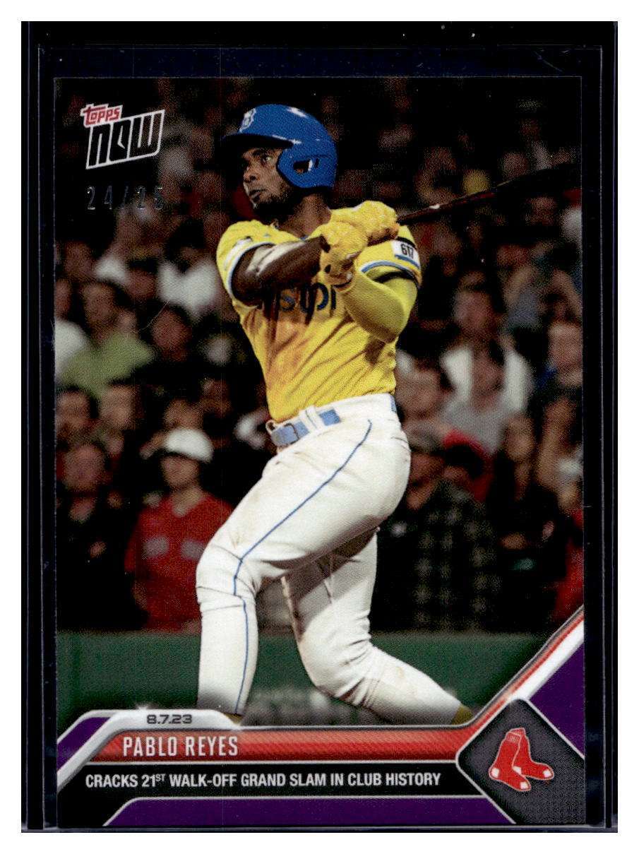 2023 Topps Now #673 Pablo Reyes Purple Parallel Card #d 24/25 | eBay