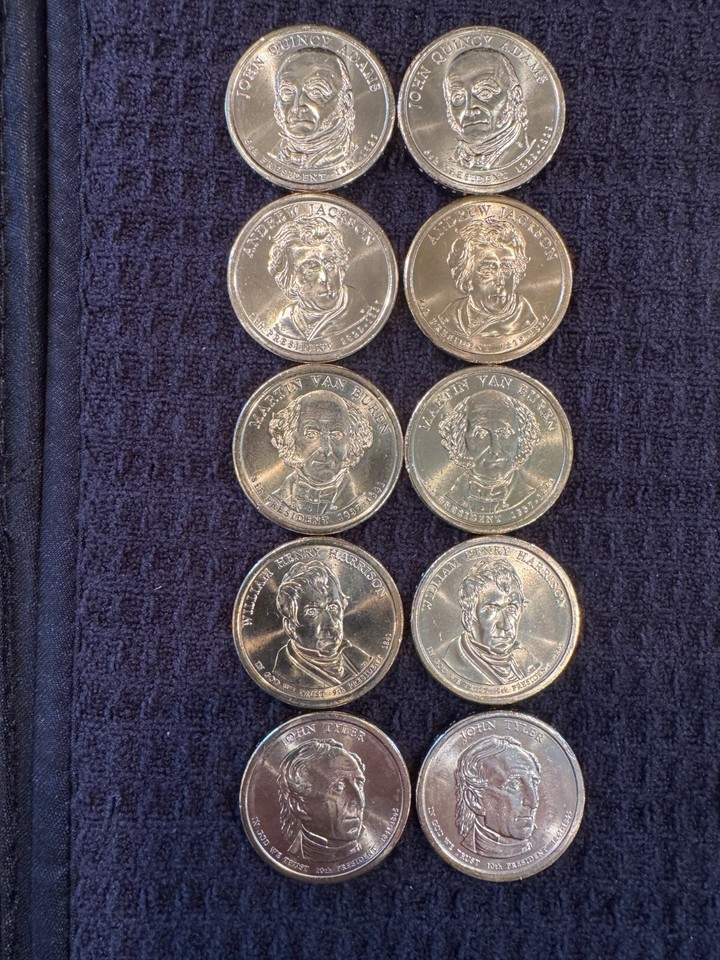 COMPLETE BU Presidential Dollar Set P&D - 80 BU Coins from US Mint ...