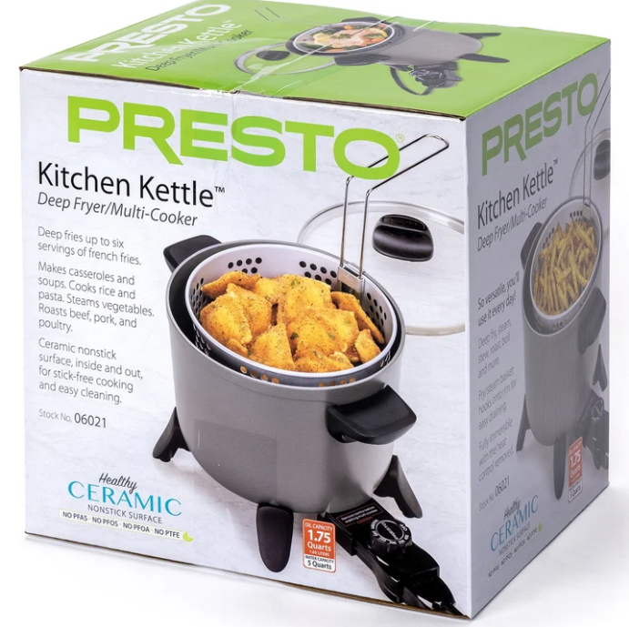 Presto Kitchen Kettle Multi-Cooker with Non-Stick Feature, Electric ...