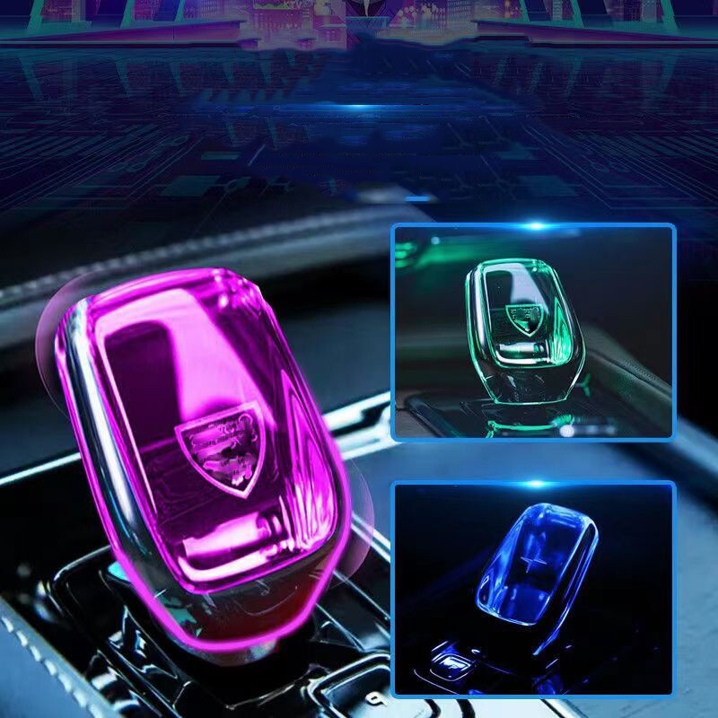 Crystal Gear Shift Knob Handle With 64 Colors LED Light For Volvo XC60 ...