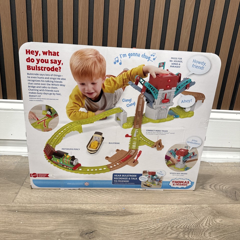 Thomas & Friends Toy Train Set Talking Bulstrode & Which-Way Bridge ...