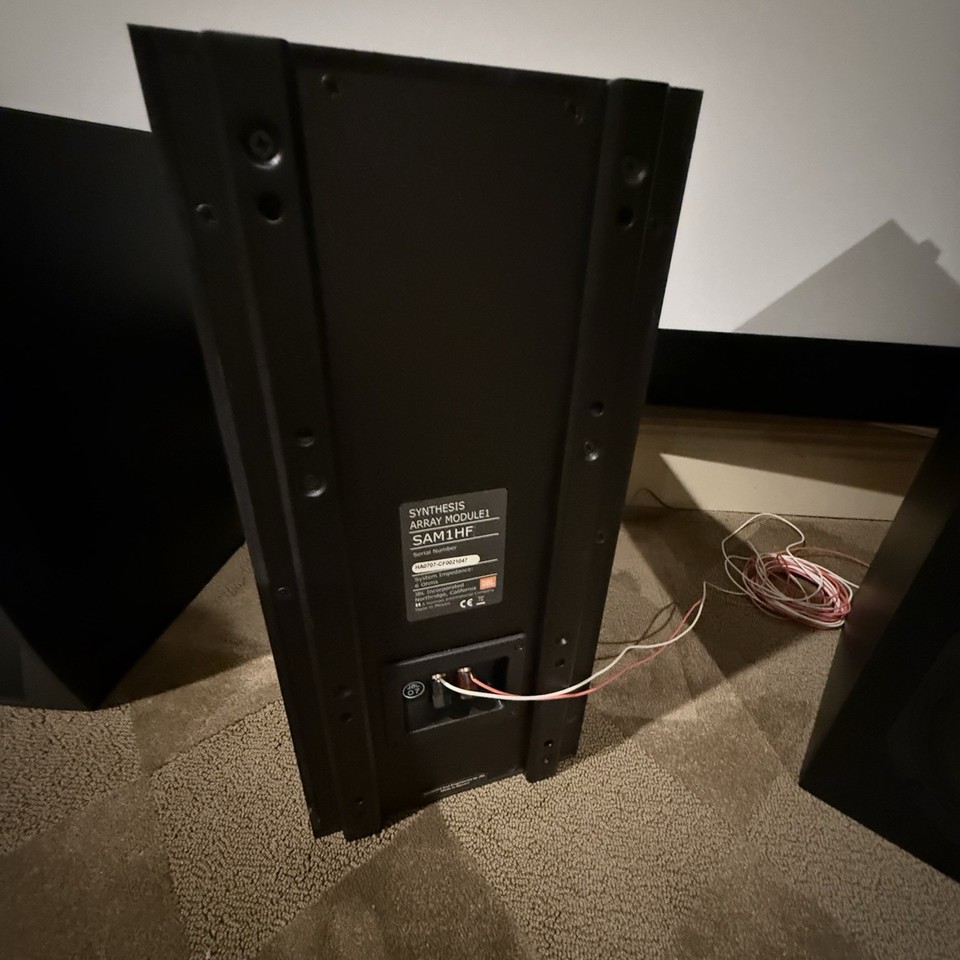 Pair Of JBL Synthesis Array Speakers SAM1HF + SAM2LF Cinema Grade ...