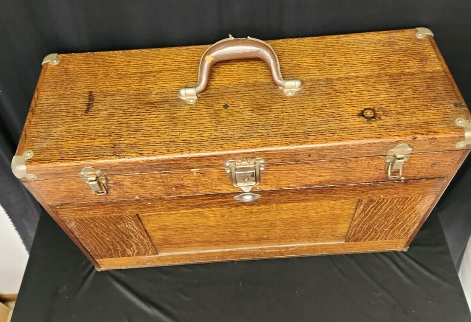 Vintage H. Gerstner & Son 11 Drawers Oak Wood Machinist Chest Tool Box ...
