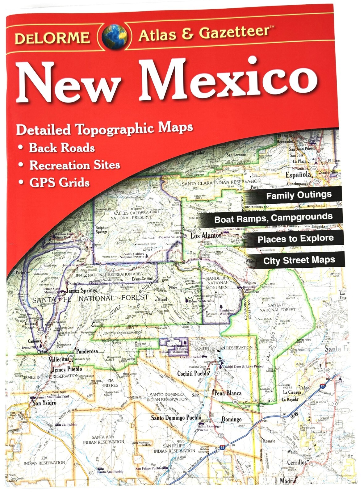 2012 DeLorme Atlas & Gazetteer NEW MEXICO Detailed Topo Maps, Camp Hunt ...