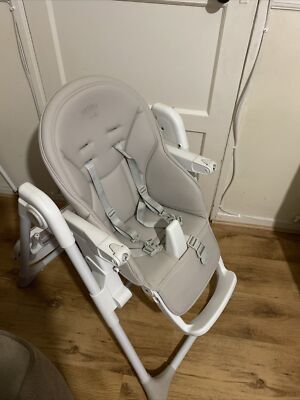 Babylo Nosh high chair with tray, 7 Heights, 3 Seat Positions, Dove ...