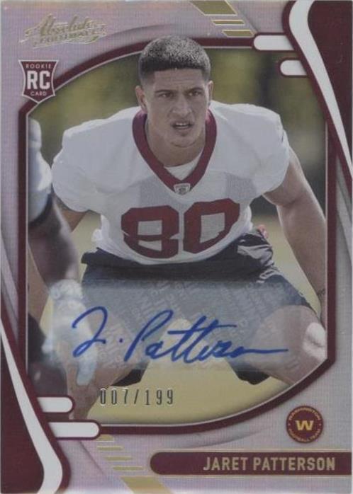 2021 Panini Absolute - Rookies Jaret Patterson #197 Spectrum Signatures ...