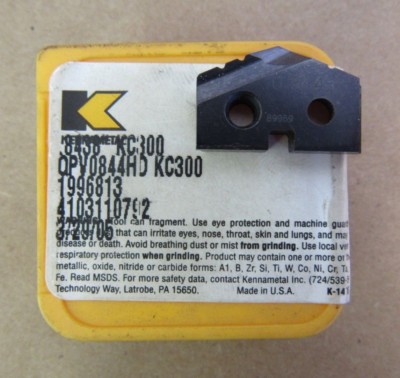 1 PC KENNAMETAL KC300 GRADE CARBIDE INSERTS: QPV0844HD | eBay