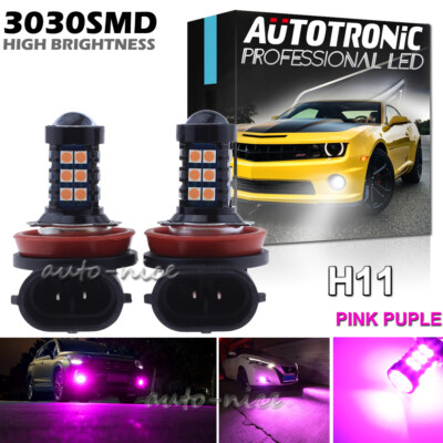H11 H8 H9 H16 30SMD LED Driving Fog Light Upgrade Pink Purple High ...