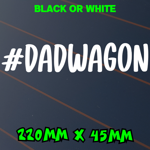 Dad Wagon Sticker # Hashtag Dadwagon Funny JDM Ute Kids Bumper 4x4 Car ...