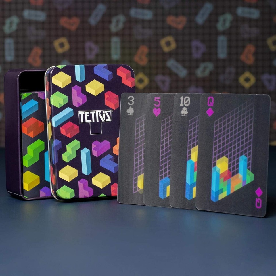 TETRIS VIDEO GAME THEMED PLAYING CARDS BY PALADONE - NEW - FREE ...