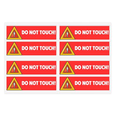 "DO NOT TOUCH" Sticker Sheets | eBay