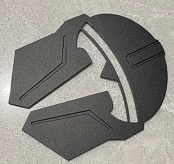 Tesla Mandalorian Star Wars Model 3 Y Emblem Hood Frunk Decal Mando ...