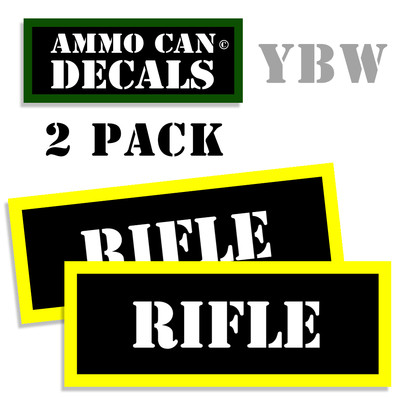 RIFLE Ammo Label Decals Box Stickers decals - 2 Pack BLYW | eBay