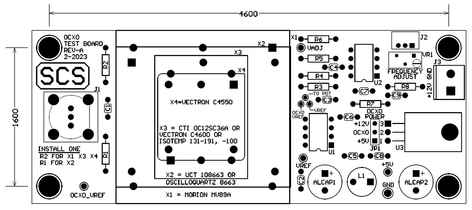 Test Board (bare PCB) for DIY 10MHz OCXO | Grelly USA