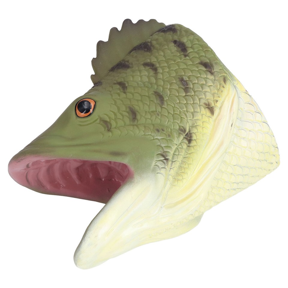 Soft Fish Hand Puppet High Simulation Bass Head Hand Puppet Toys | eBay