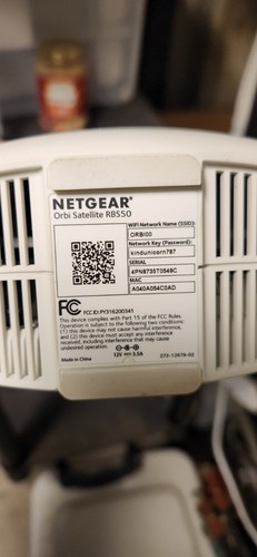 Netgear Orbi Satellite RBS50 Whole Home Wifi Extender With Power Cord ...