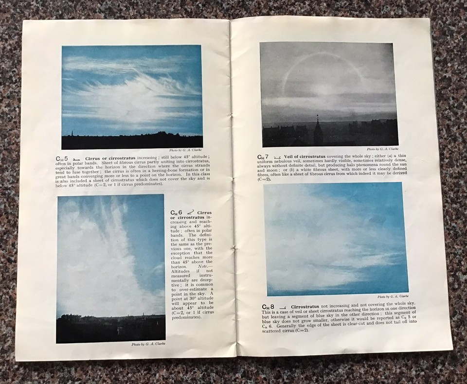Vintage Air Ministry Meteorological Office CLOUD FORMS-1949 | eBay UK
