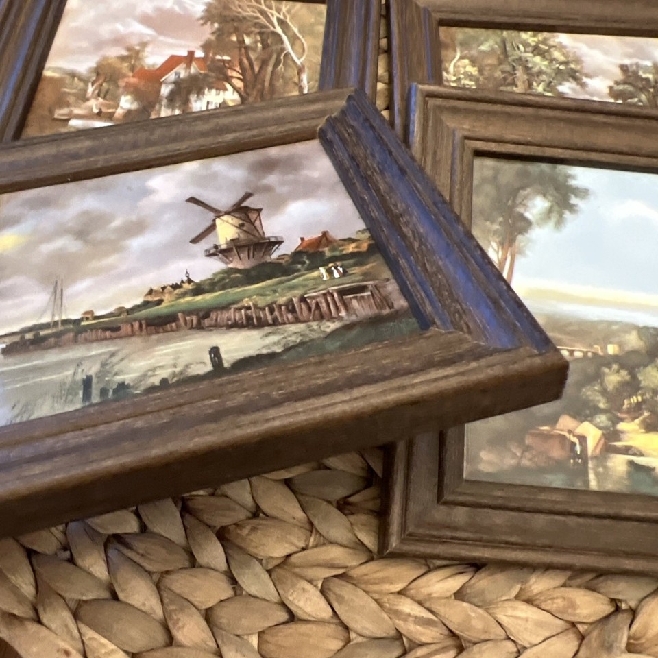 Vintage Staffordshire Ceramics Harleigh China Co Ceramic Framed Wall ...