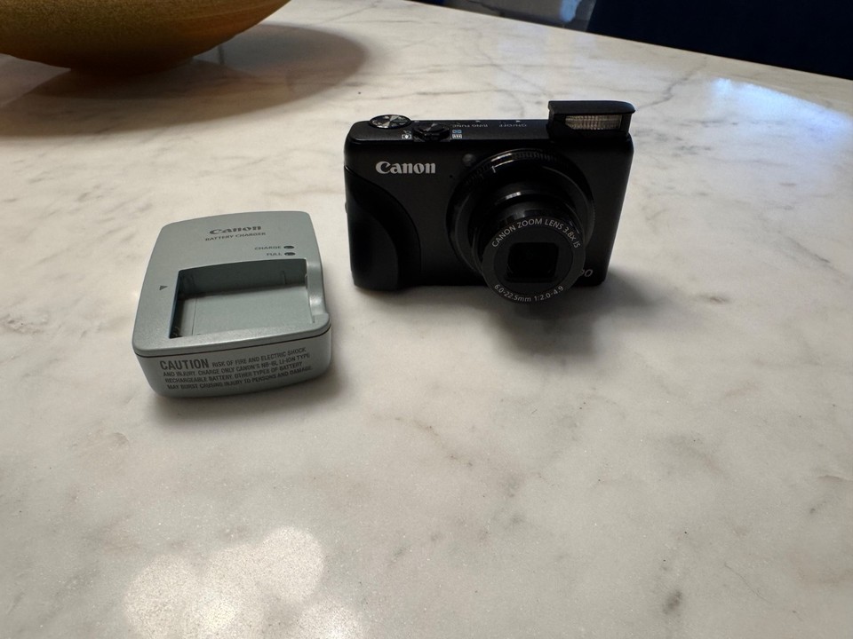 Canon PowerShot S90 10.0MP Compact Digital Camera Black + Charger & Memory Card | eBay