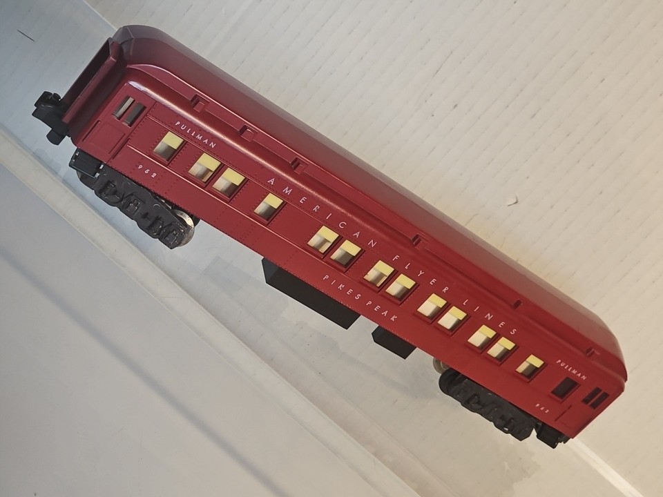 AMERICAN FLYER S GAUGE RED PULLMAN HEAVYWEIGHT OBSERVATION PASSENGER ...
