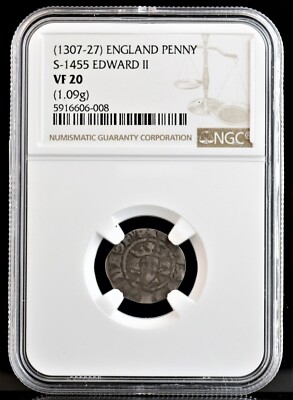1307-27 England Penny Edward II Silver Penny S-1455 NGC VF 20 | eBay