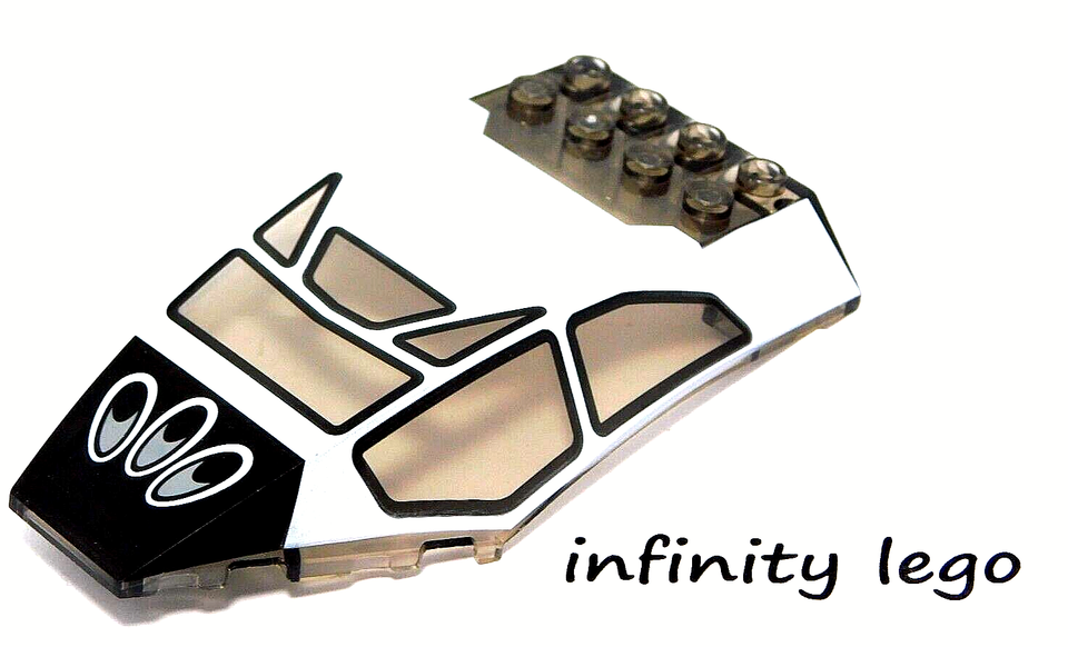 LEGO Trans-Black Windscreen 10x6x2 w/ Rocket Shuttle Cockpit 35269 ...