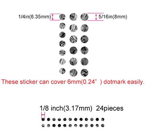 Fretboard Markers Inlay Sticker Decals for Guitar and Bass Custom Dots ...