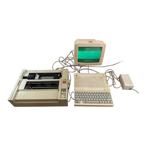 Vintage Apple IIc 2c Computer With Monitor & Printer | eBay