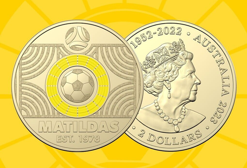 2023 $2 Coloured Coin - Celebrating the CommBank Matildas - Yellow | eBay