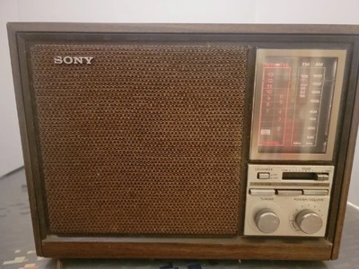 WORKS!!! VTG Sony 3-Band Tabletop Radio Model ICF-9660W AM FM TV-L TV-H ...