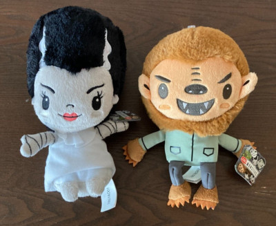 Universal Little Monsters 9” Plush Bride of Frankenstein & Werewolf ...
