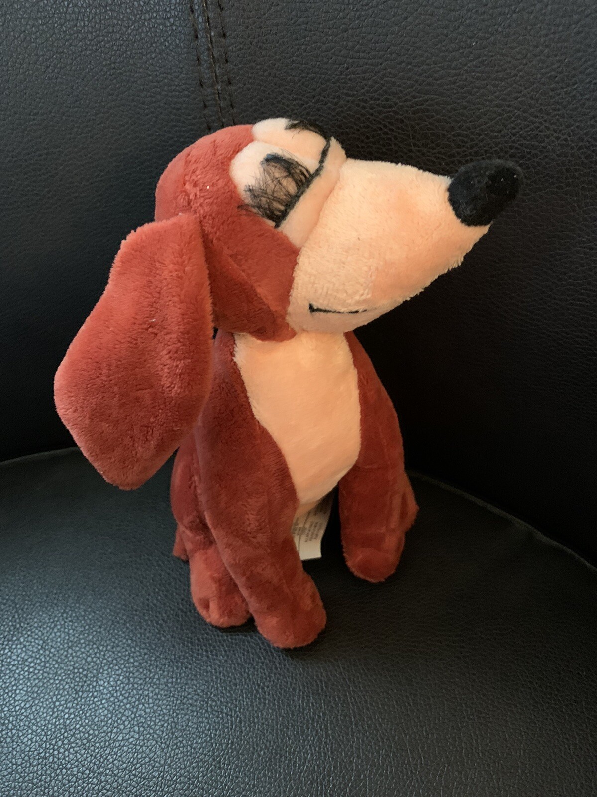 Disney Store Plush Dog Dinah Plutos Girlfriend 7" Brown Long Lashes ...