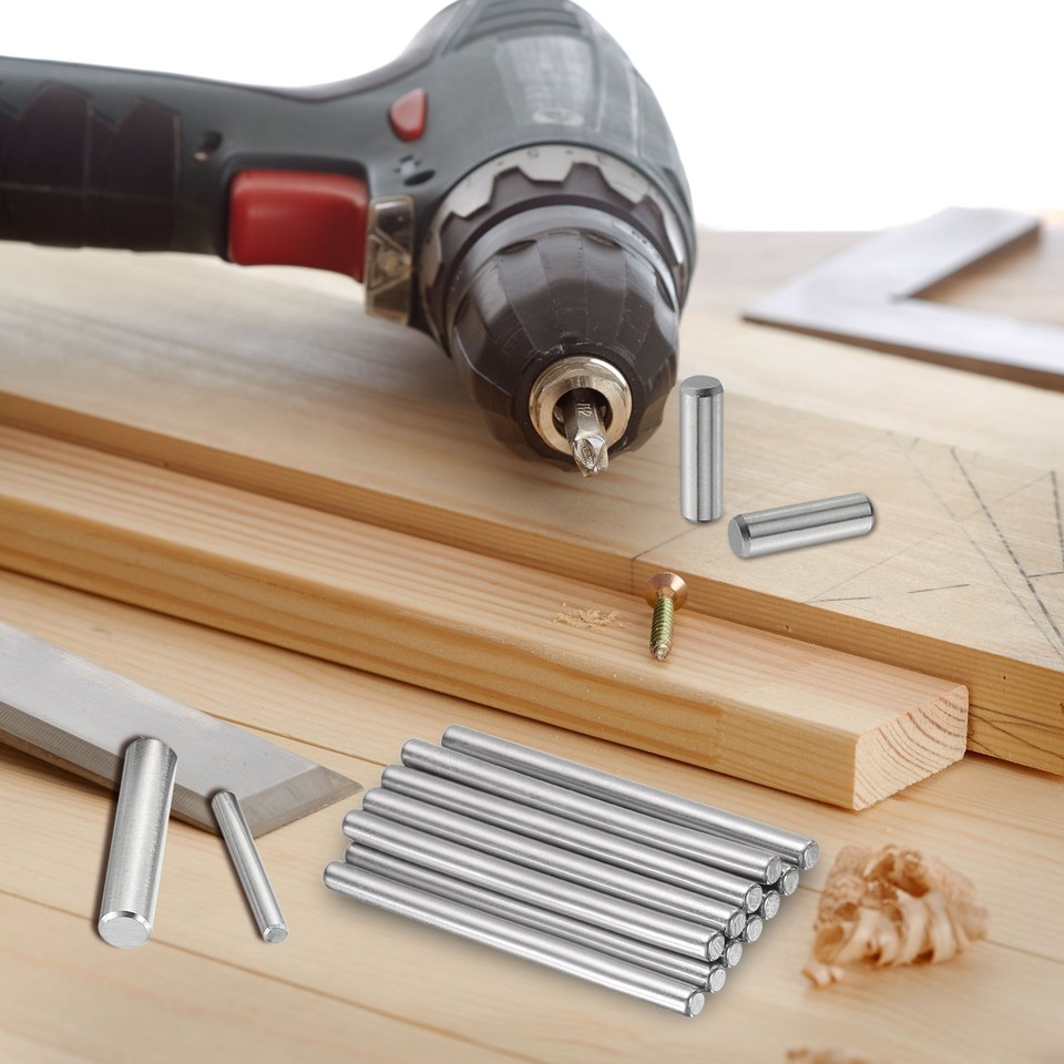 100pcs 3x15mm Dowel Pins Bearing Steel Cylindrical Dowel Pins Metal ...