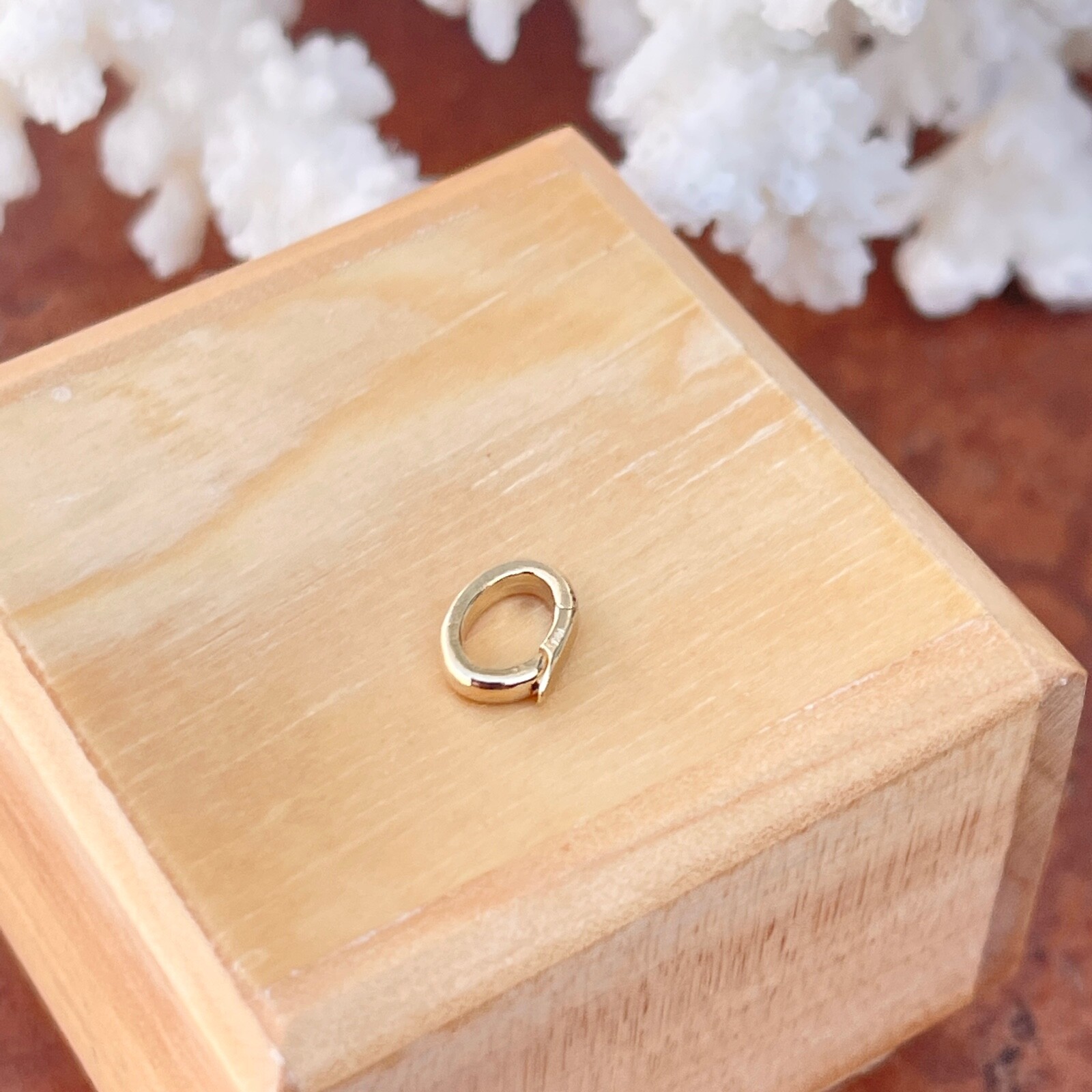 NEW 14KT Yellow Gold Pendant Enhancer Bail Slide for Pearls, Omega 6 ...