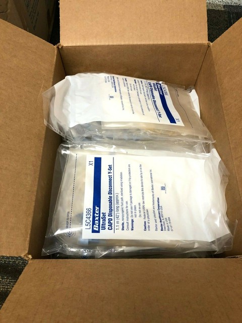 30 Baxter L5C4366 Ultraset CAPD Disposable Disconnect Y-set Exp 2021 ...