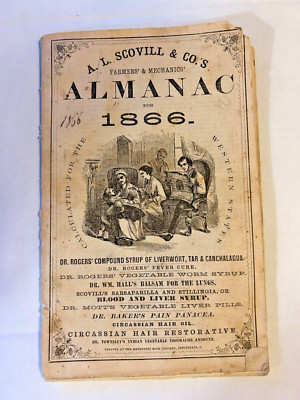 1866 A.L. Scovill & Co.'s Almanac Vintage Old | eBay