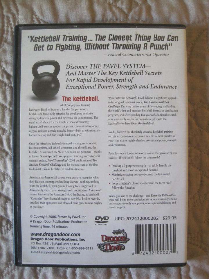 ENTER THE KETTLEBELL! STRENGTH SECRET OF THE SOVIET SUPERMAN WITH PAVEL DVD | eBay