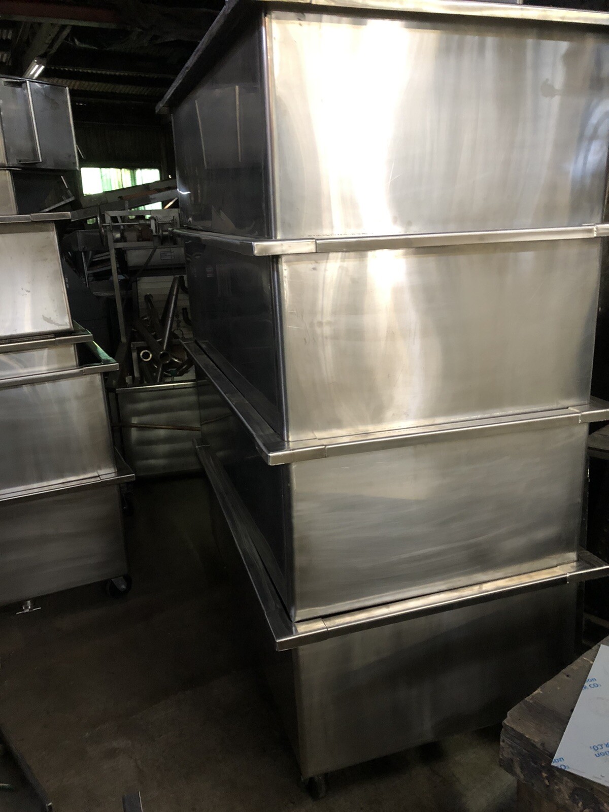 Stainless Steel rectangular tank 180 ga. | eBay