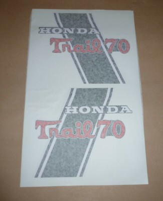 Honda CT70 Trail 70 HKO Main Body Frame DECAL PAIR 70-71 87124-098-980 ...