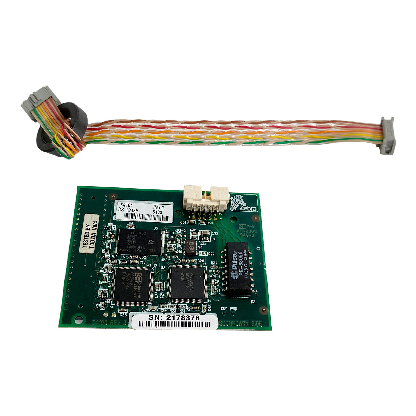 Genuine Zebra 34101 Rev.1 PrintServer Ethernet Board for Z4M+ Z6M ...