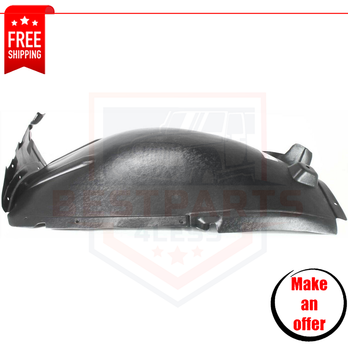 Front Splash Shield 1648802705 left side for 2006-2011 Mercedes Benz ...