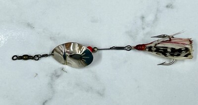 Vintage Weller Bucktail Style Spinner Fishing Lure Nice Fluted Spinner ...