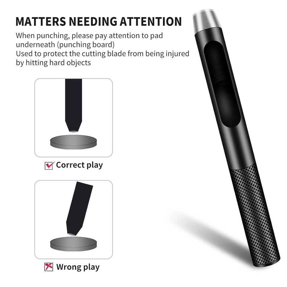 Leather Hole Punches Round Hole Punch set Hollow Punch Set DIY Leather ...